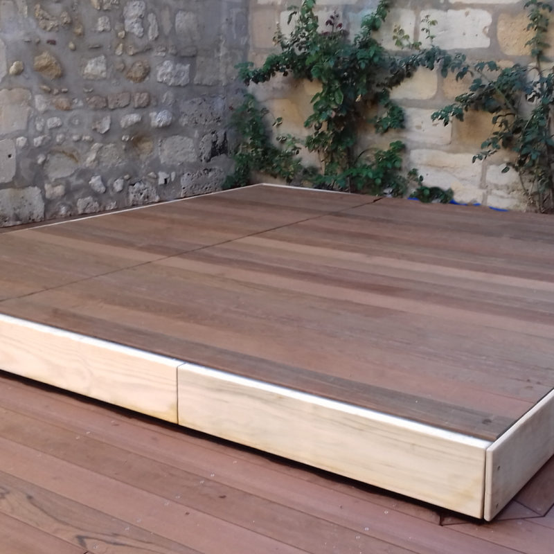 L'installation de votre Terrasse Mobiles DIBLUE sur votre bassin