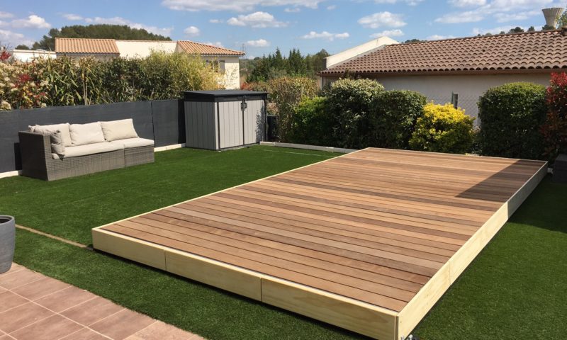 L'installation de votre Terrasse Mobiles DIBLUE sur votre bassin
